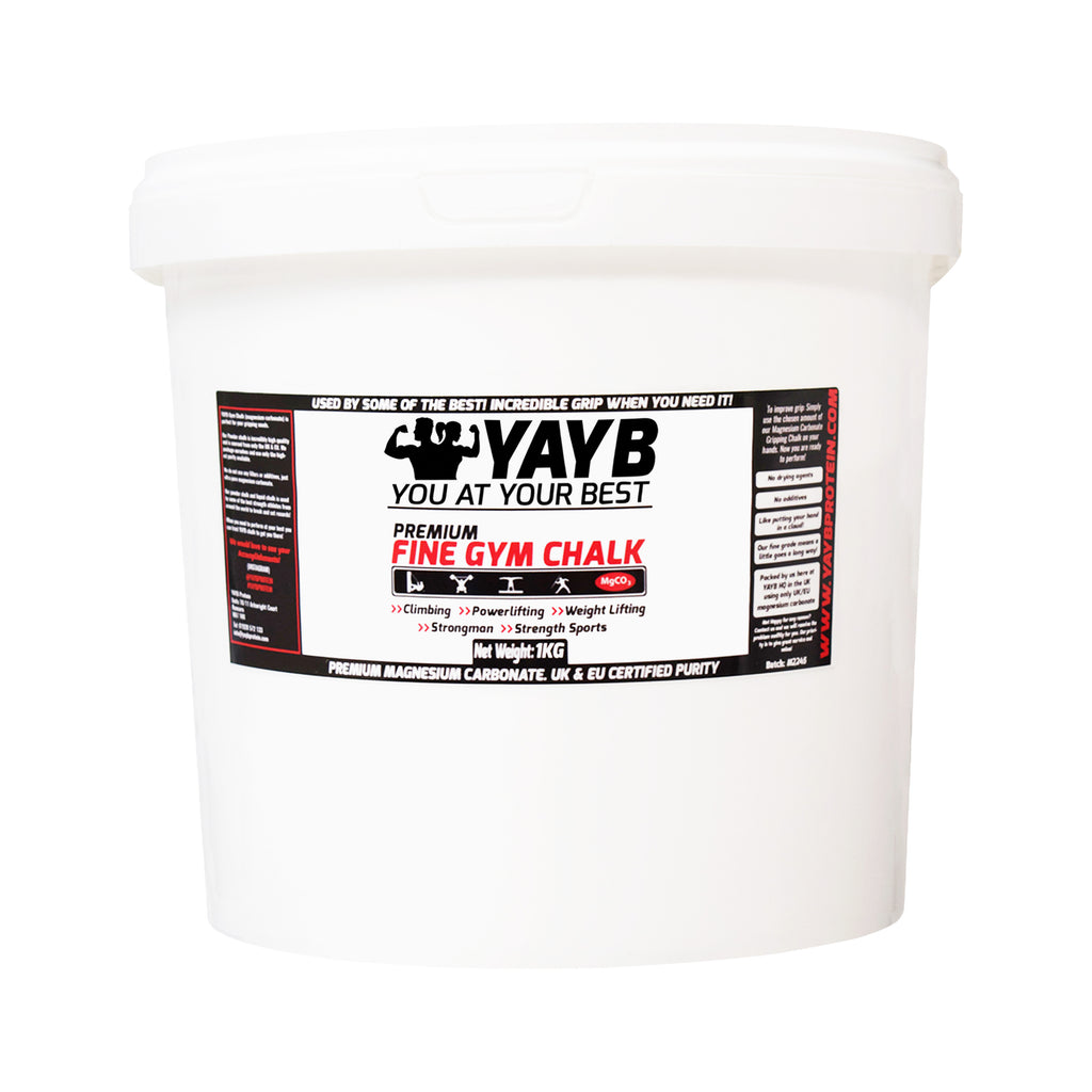 YAYB Premium Fine Gym Chalk - Magnesium Carbonate -UK/EU grade ...